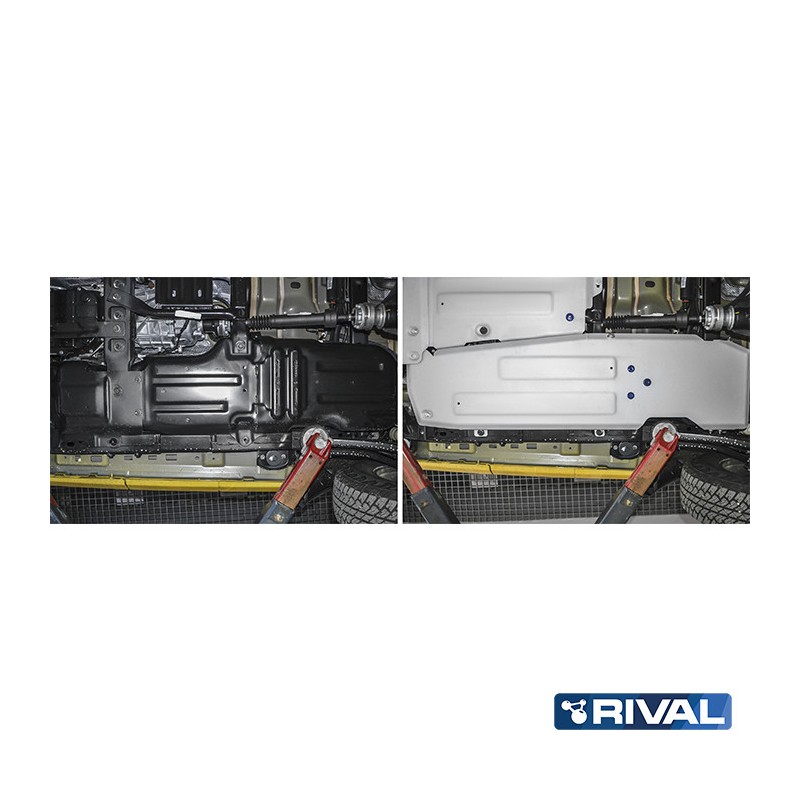 Fuel tank protection underride protection Jeep Wrangler 2017- 6mm Alu